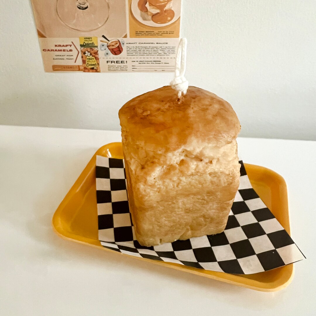 Large Bread Candle Food Candle Bread Loaf Desert Candle Gift for Food ...