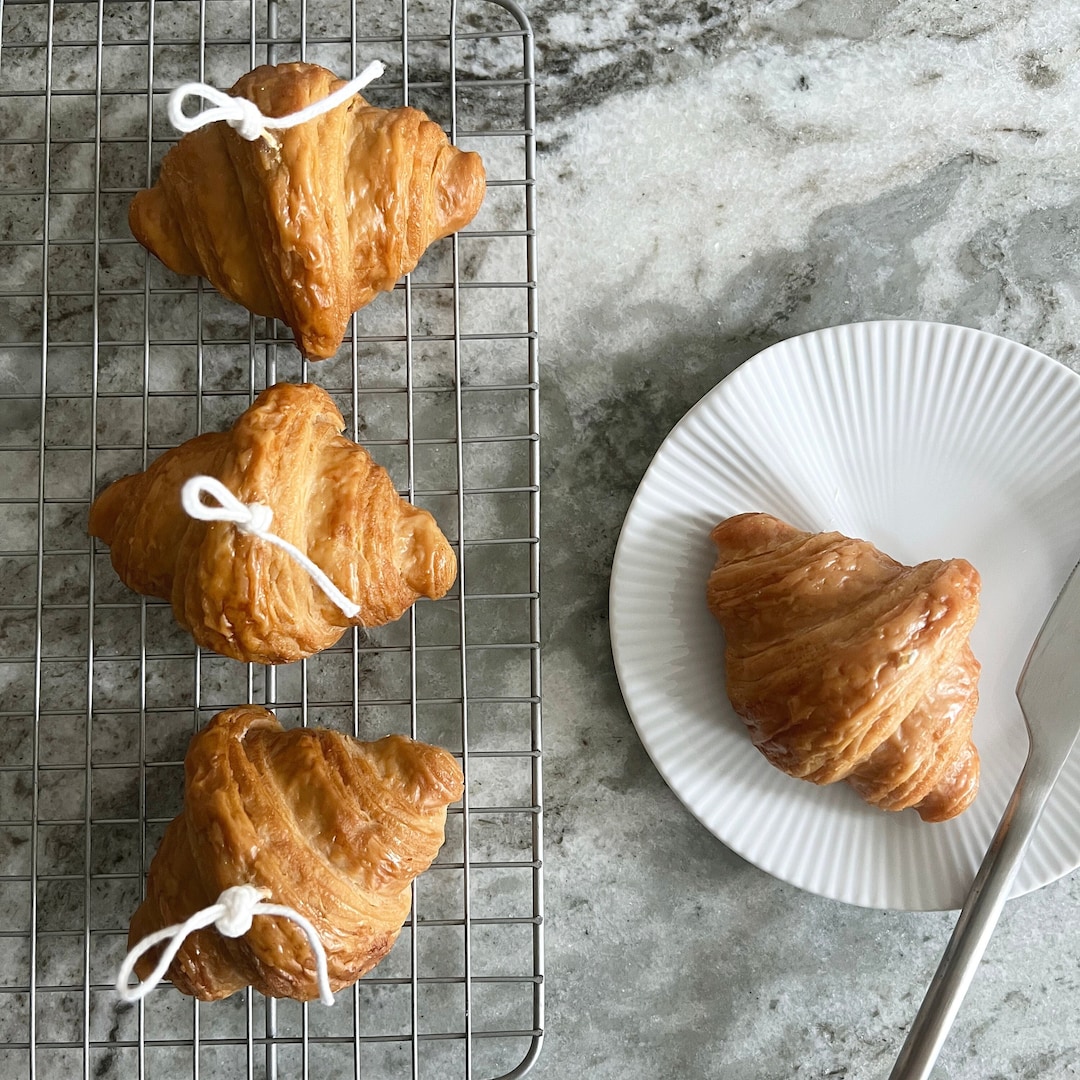 Croissant Candle| Croissant Lovers| Unique Candle Gift| Food Candle ...