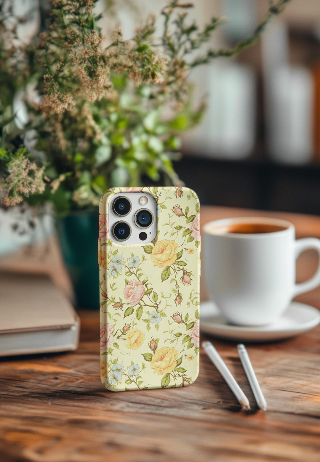 Floral iPhone Case - Tough Cases, Vintage Floral Phone Cover, Gift for ...