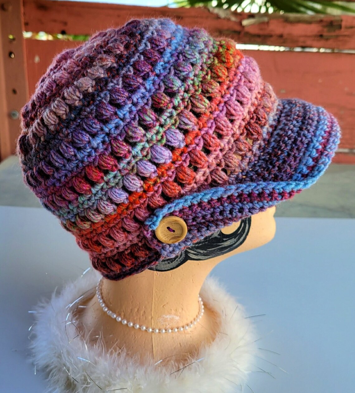Boho Beanie Brimmed Beanie Hat Colorful Unisex Beanie Hat - Etsy