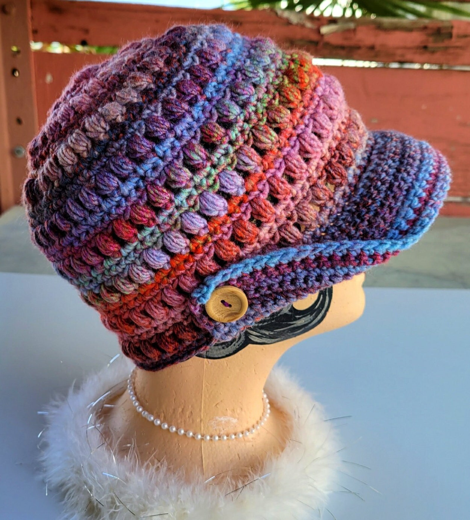 Boho Beanie Brimmed Beanie Hat Colorful Unisex Beanie Hat - Etsy
