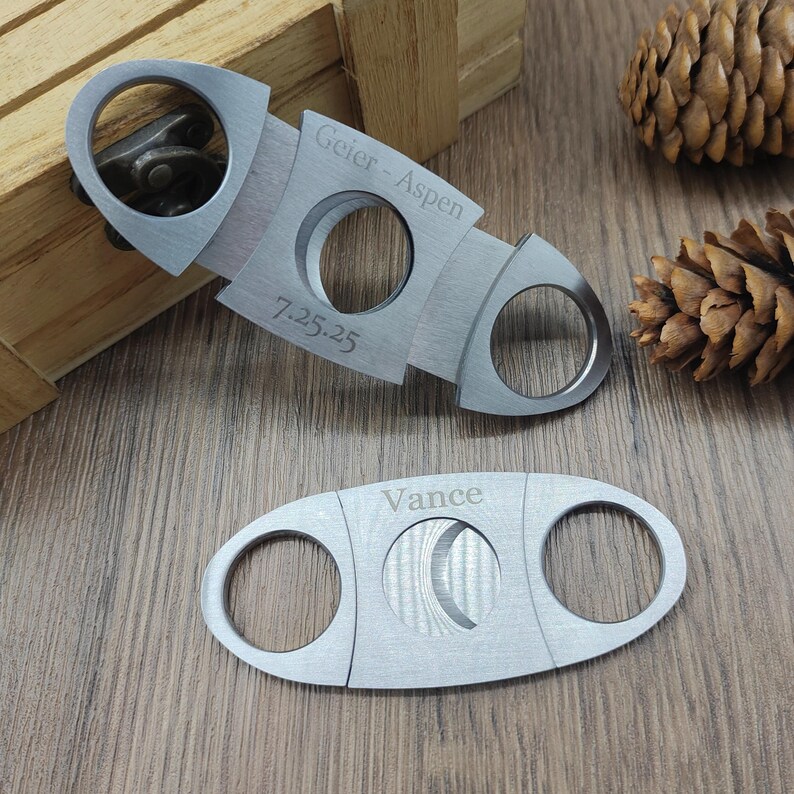Personalized Cigar Cutter, Customized Cigar Cutter, Groom's Gift, Best ...