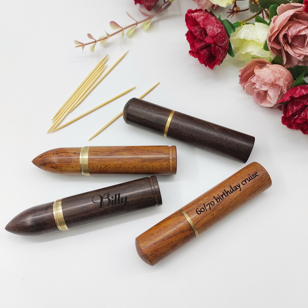 Personalized Mini Toothpick Box,father's Day Gift,home Gift,artisan ...