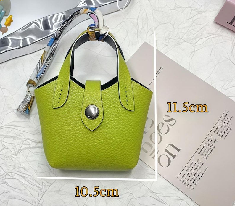 Custom Mini Tote Bag Keychain, Personalized Leather Headphone Case ...