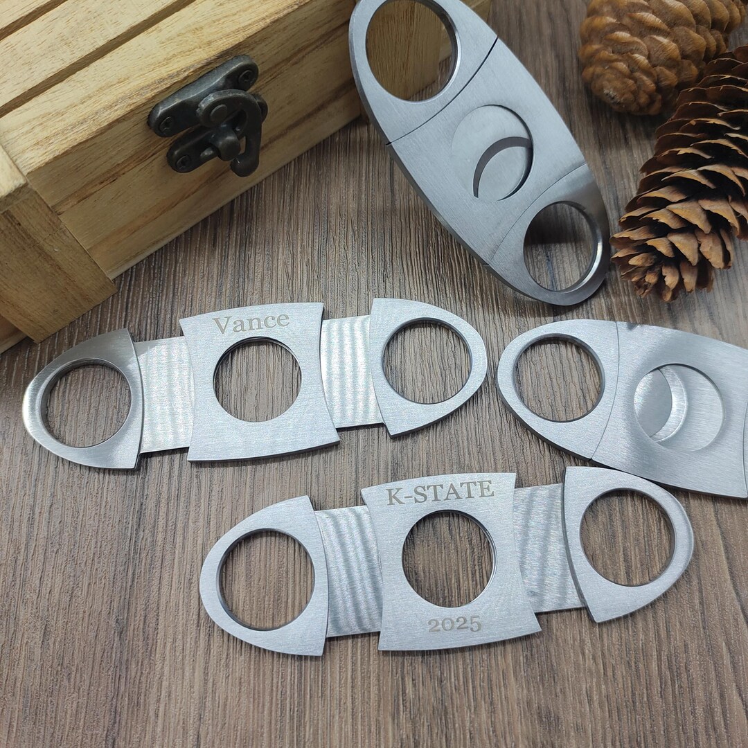 Personalized Cigar Cutter, Customized Cigar Cutter, Groom's Gift, Best ...