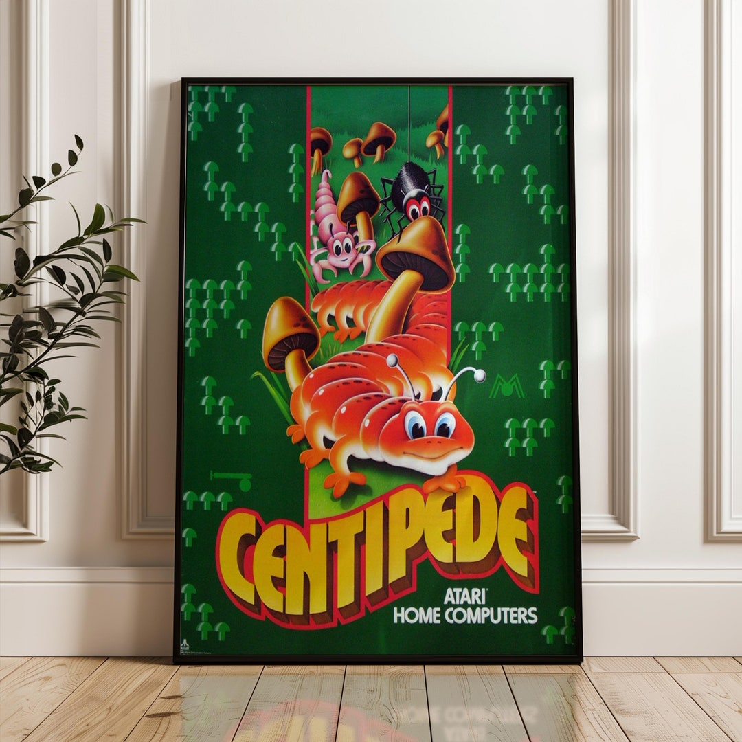 Centipede Atari Video Games Poster Retro Cute Animal Cartoon Arcade ...