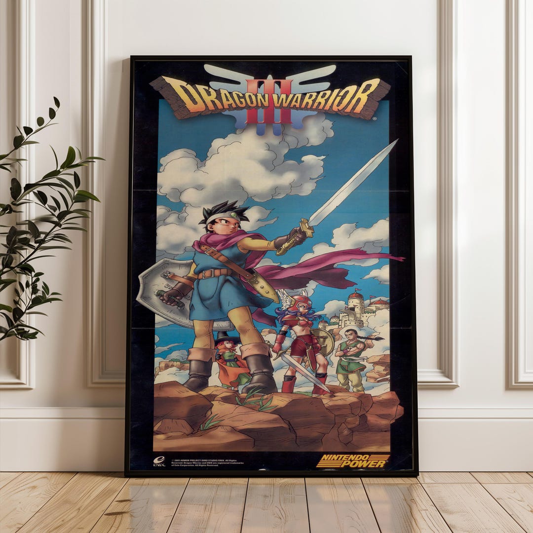 Dragon Warrior Vintage NES Nintendo Power Video Games Poster Boys ...