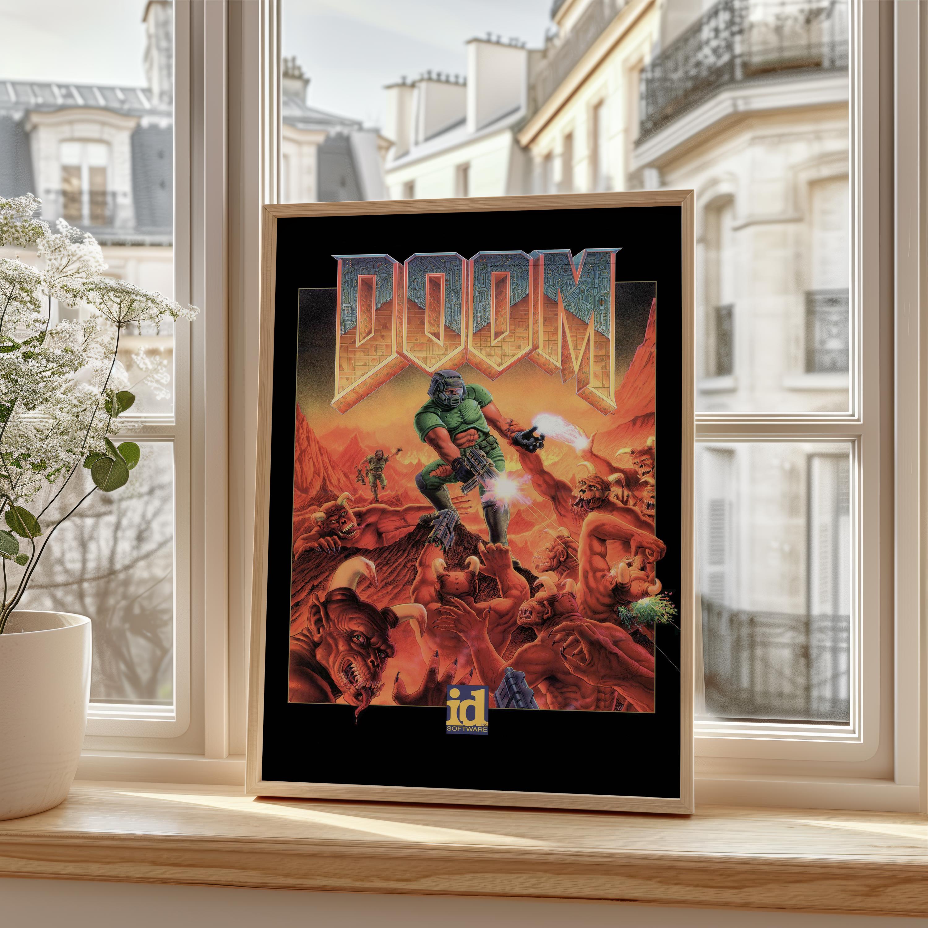 Doom Retro Video Game Poster: Arcade Theme Print (digital Download) - Etsy