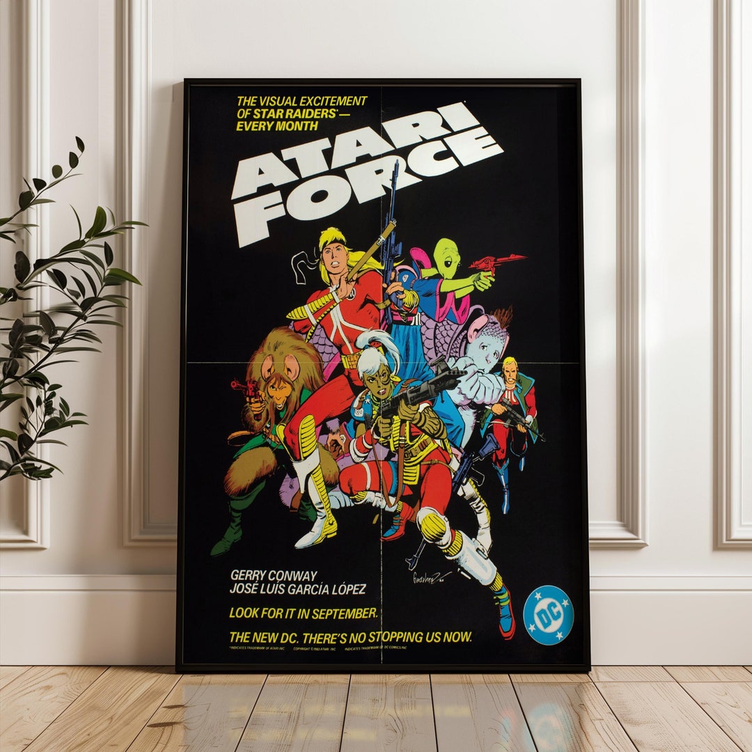 Retro Atari Force DC Comics Poster: Futuristic Arcade Print (digital ...