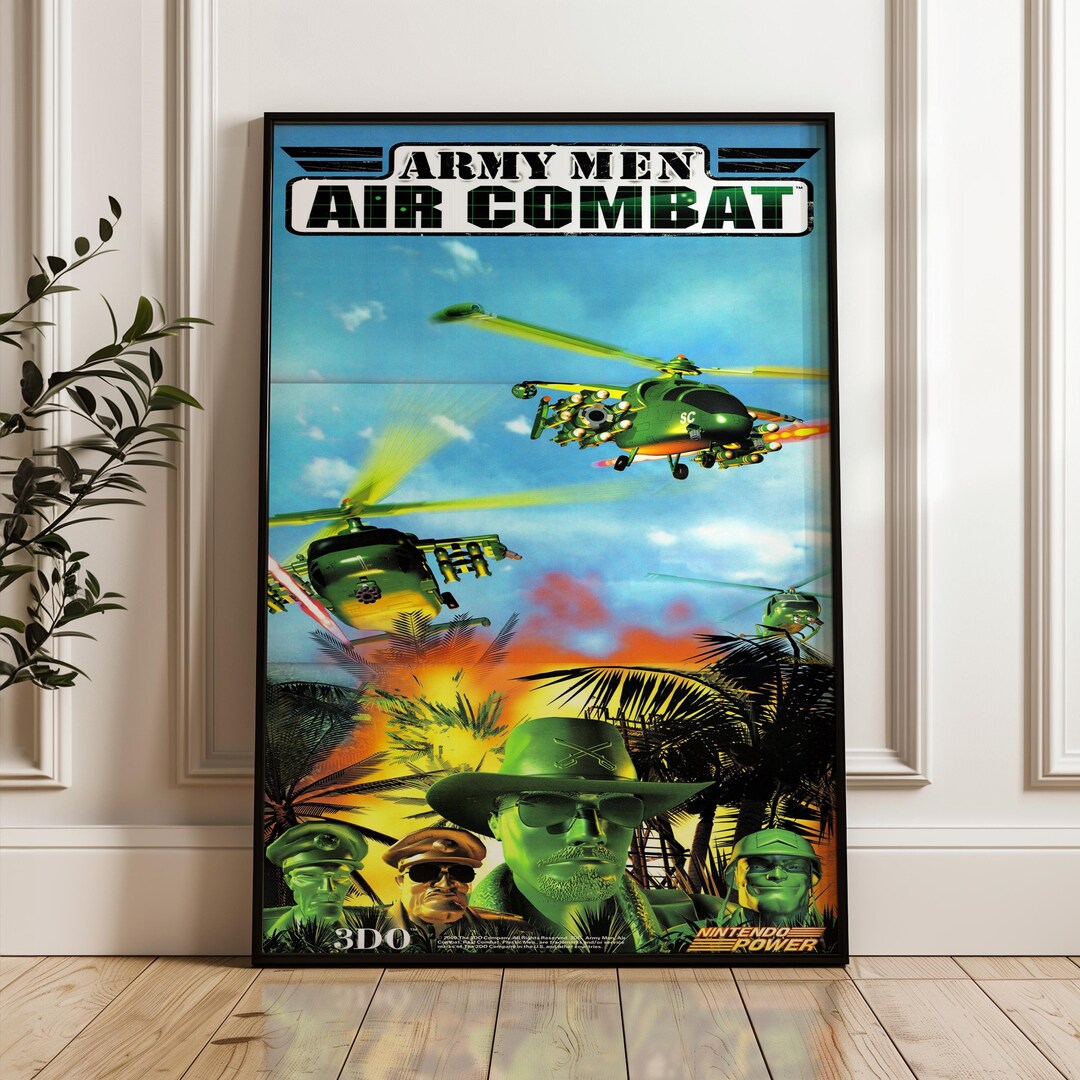 Retro Army Men N64 Poster: Arcade Game Room Wall Art (digital Download ...