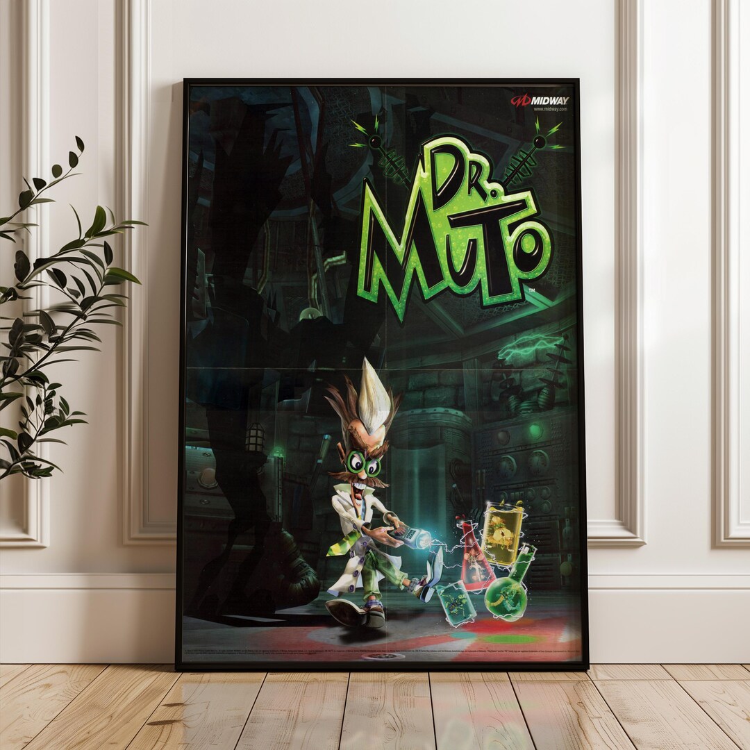 Dr. Muto Retro Mad Scientist Print Nintendo Power Sci-fi Video Game ...