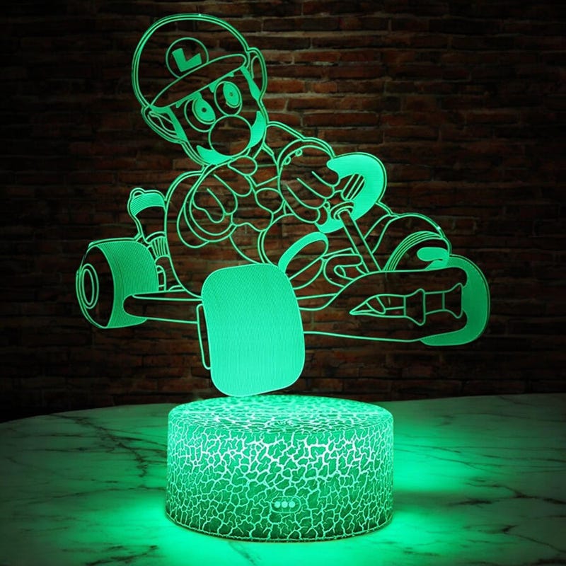 Mario Lamp - Etsy