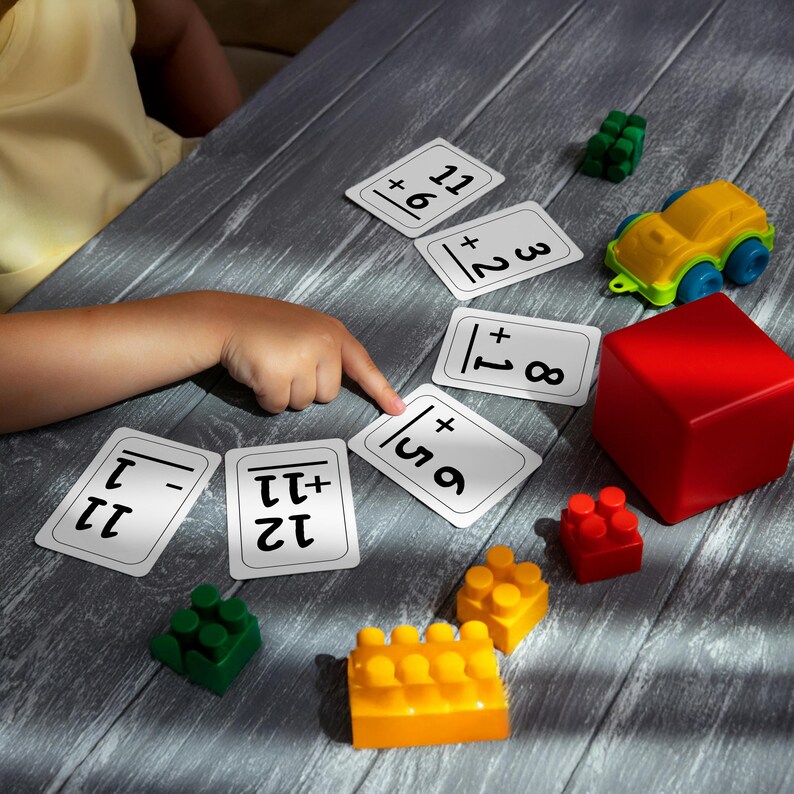 Printable Addition & Subtraction 384 Flash Cards, First Grade Math ...