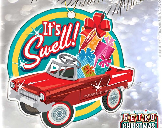 Pedal Car Christmas Tree Ornament | Retro Toy Christmas Ornament - Etsy