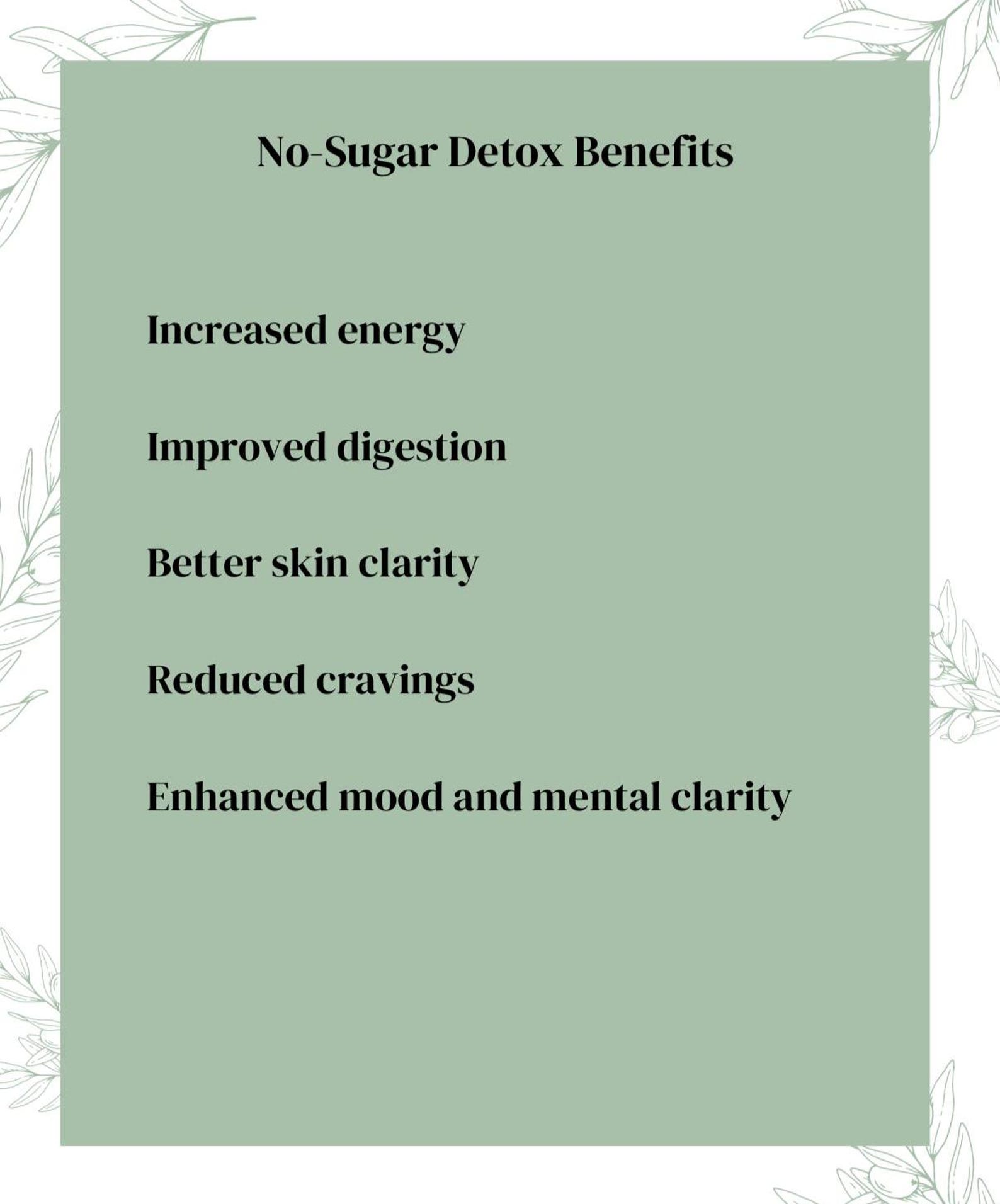 7-day No-sugar Diet Detox Plan - Etsy