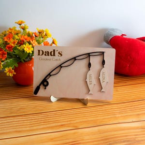 Dad's Greatest Catch Sign, Father's Day Gift for Dad, Grandpa, Husband ...