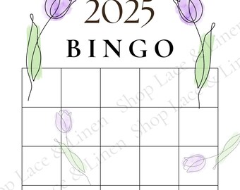 2025 Bingo Card - Etsy UK