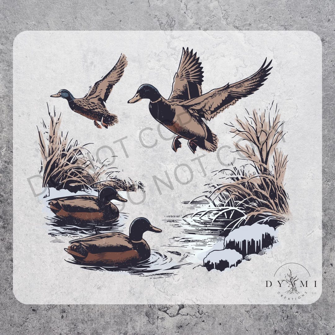 Mallard Outdoor Scene DTF Transfer Ready to Press - Etsy