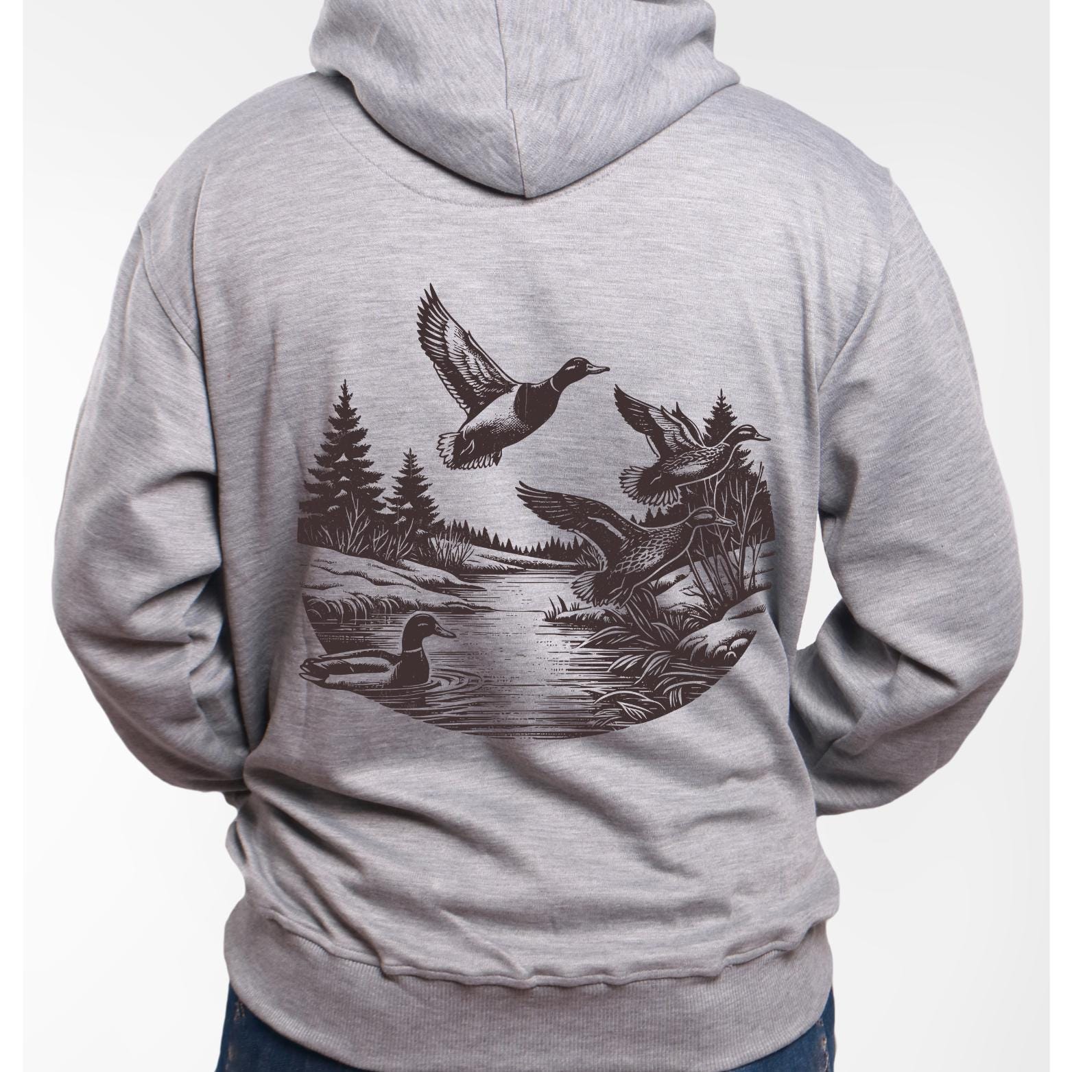 Mallard Outdoor Scene DTF Transfer Ready to Press - Etsy