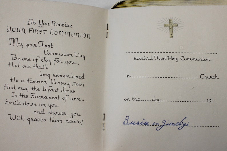 Vintage 1950s First Holy Communion Cards - American Greeting Card Lot ...