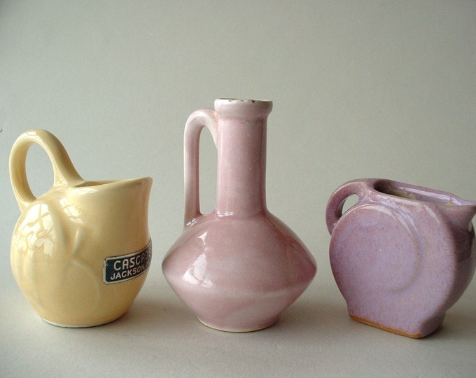 Vintage Ceramic Miniature Mini Pitchers Frankoma Souvenir Lot of 3 - Etsy