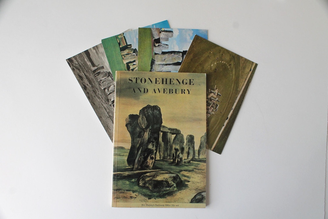 Vintage Book Postcards Stonehenge and Avebury Illustrated Guide ...