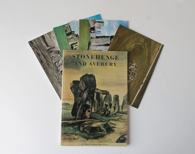 Vintage Book Postcards Stonehenge and Avebury Illustrated Guide ...