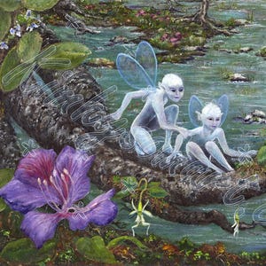 Orchid Fantasy Garden, Fairies, Mythical Creatures, Flowers - Etsy