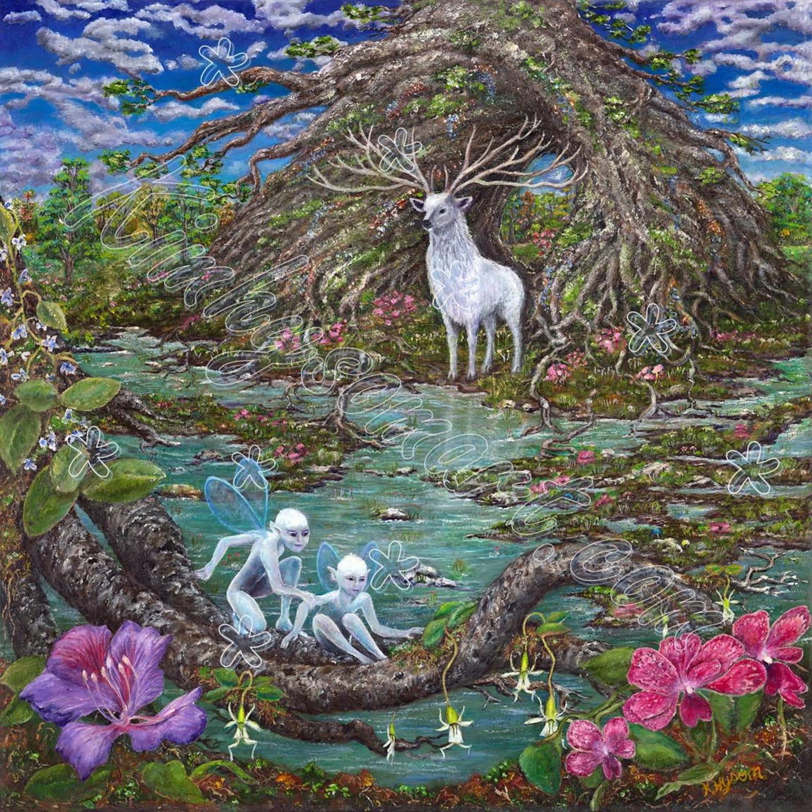 Orchid Fantasy Garden, Fairies, Mythical Creatures, Flowers, Unique ...