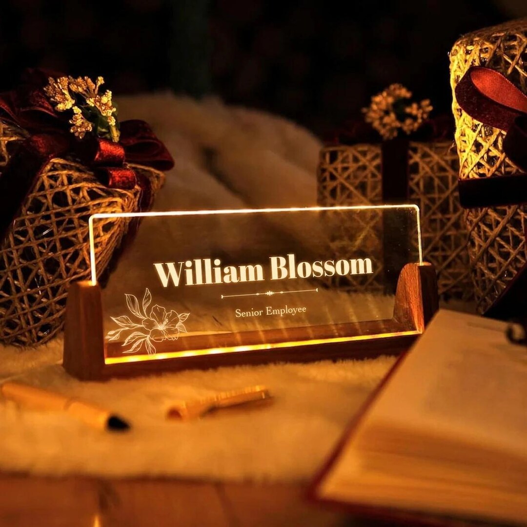 Personalized Desk Name Plate Name, Fathers Day Gifts, Gift for Dad ...