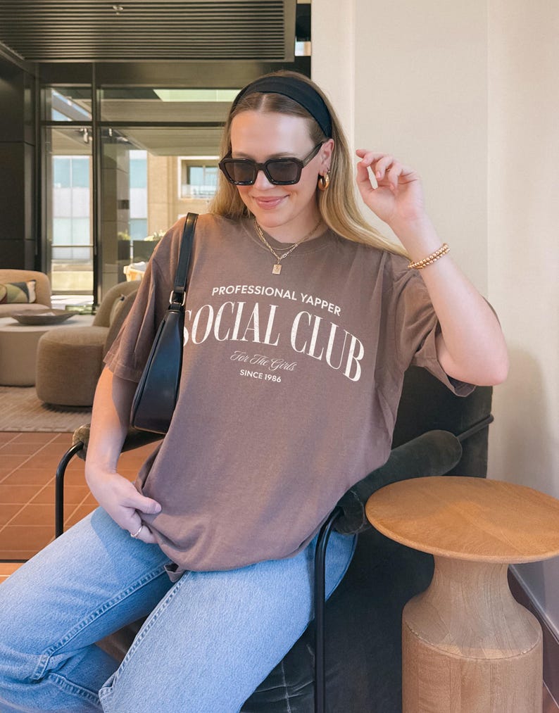 Professional Yapper Social Club Oversized T-shirt | Comfort Colors ...