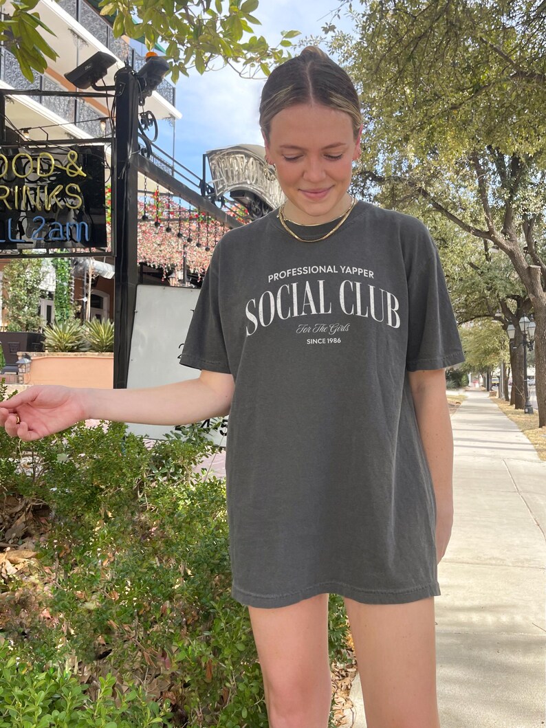 Professional Yapper Social Club Oversized T-shirt | Comfort Colors ...