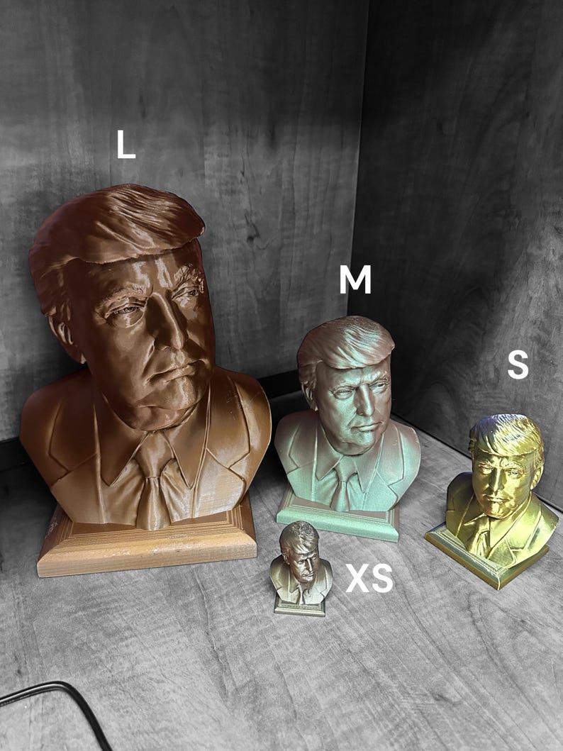 Realistic Miniature Donald Trump Bust - Gift for Political Enthusiasts ...
