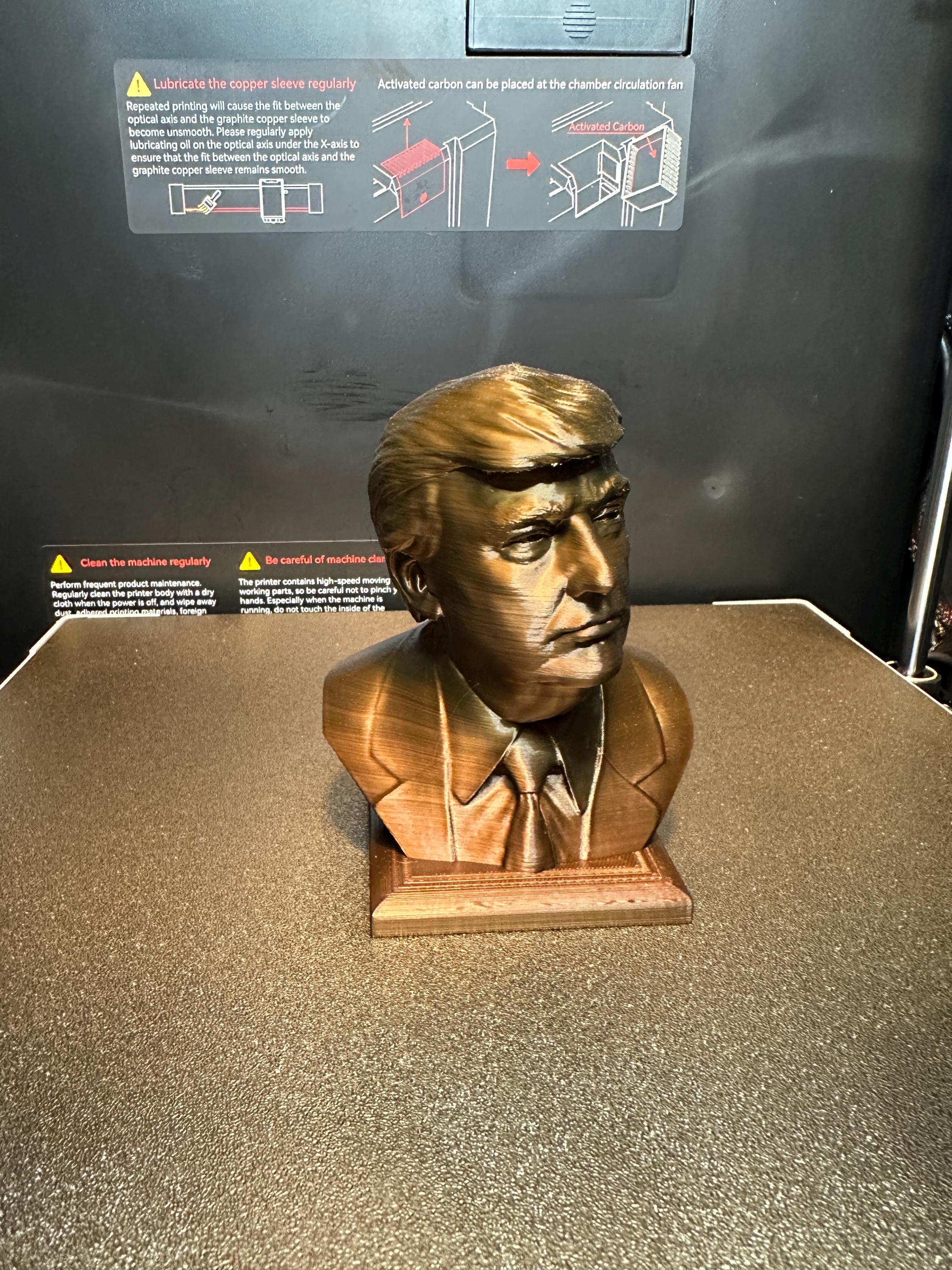 Realistic Miniature Donald Trump Bust - Gift for Political Enthusiasts ...