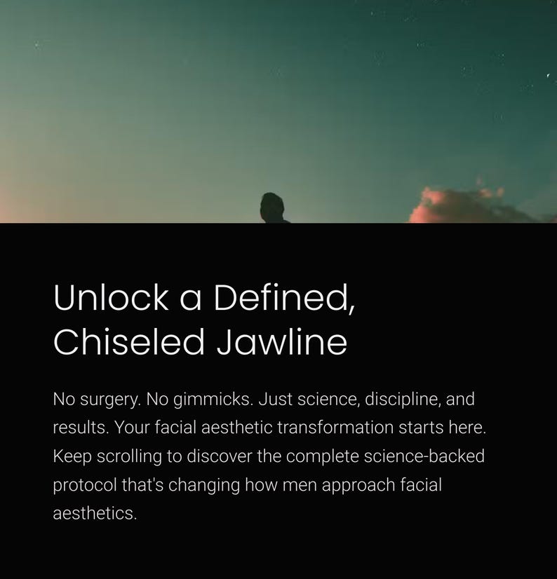 The Defined Jawline Protocol | Jawline Exercise Guide | Mewing Routine ...