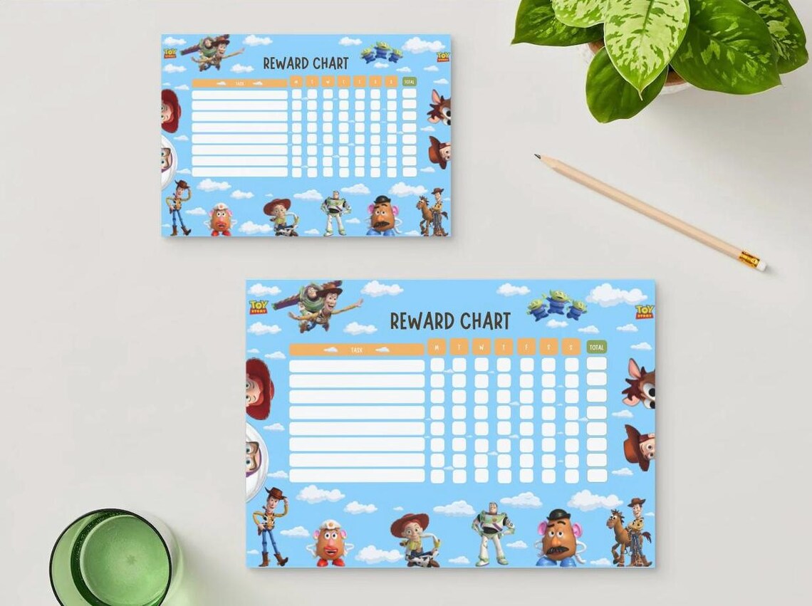 Toy Story Reward Chart | Printable Chore Chart for Kids | Digital ...