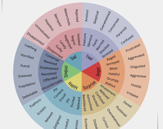 The Feeling Wheel - Etsy