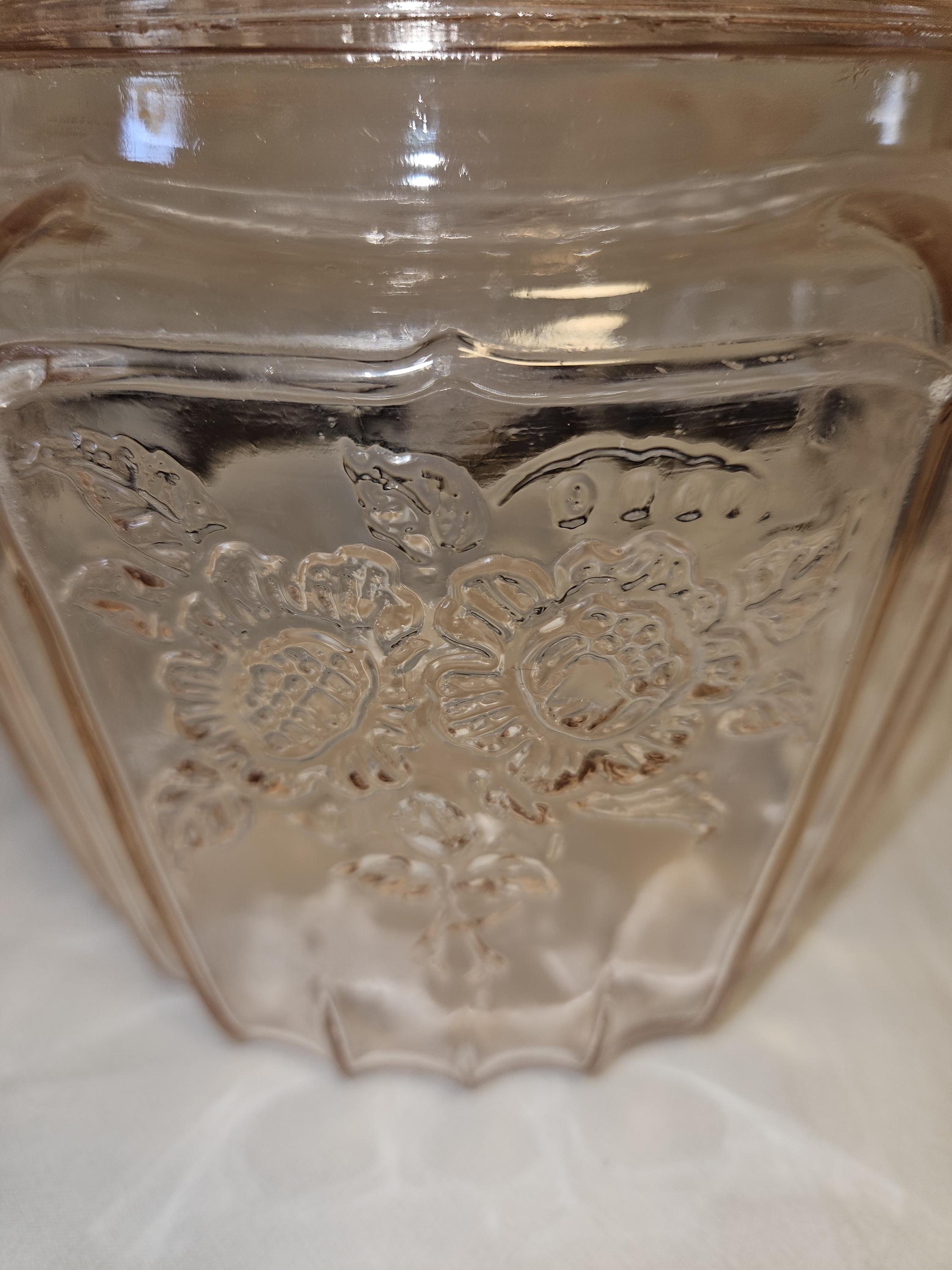 Vintage Depression Mayfair Open Rose Pink Biscuit/cookie Jar - Etsy