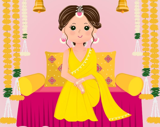 Editable Haldi Ceremony Welcome Sign - Indian Wedding Digital Print ...