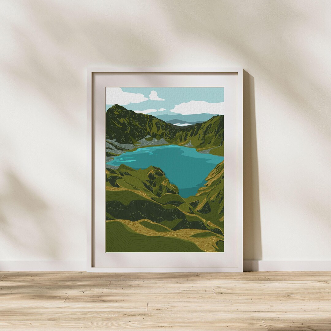 Mount Pinatubo Giclée Art Print: Modern Filipino Landscape Wall Decor ...