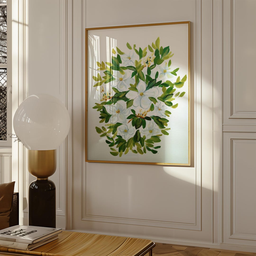 Sampaguita Painting Art,filipino Flower Acrylic Painting,philippines ...