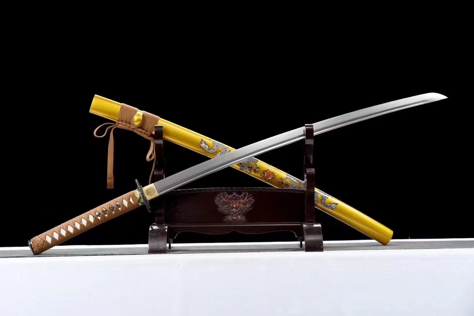 Handmade Full Tang Katana Sword - Authentic L6 Steel Blade With Real ...
