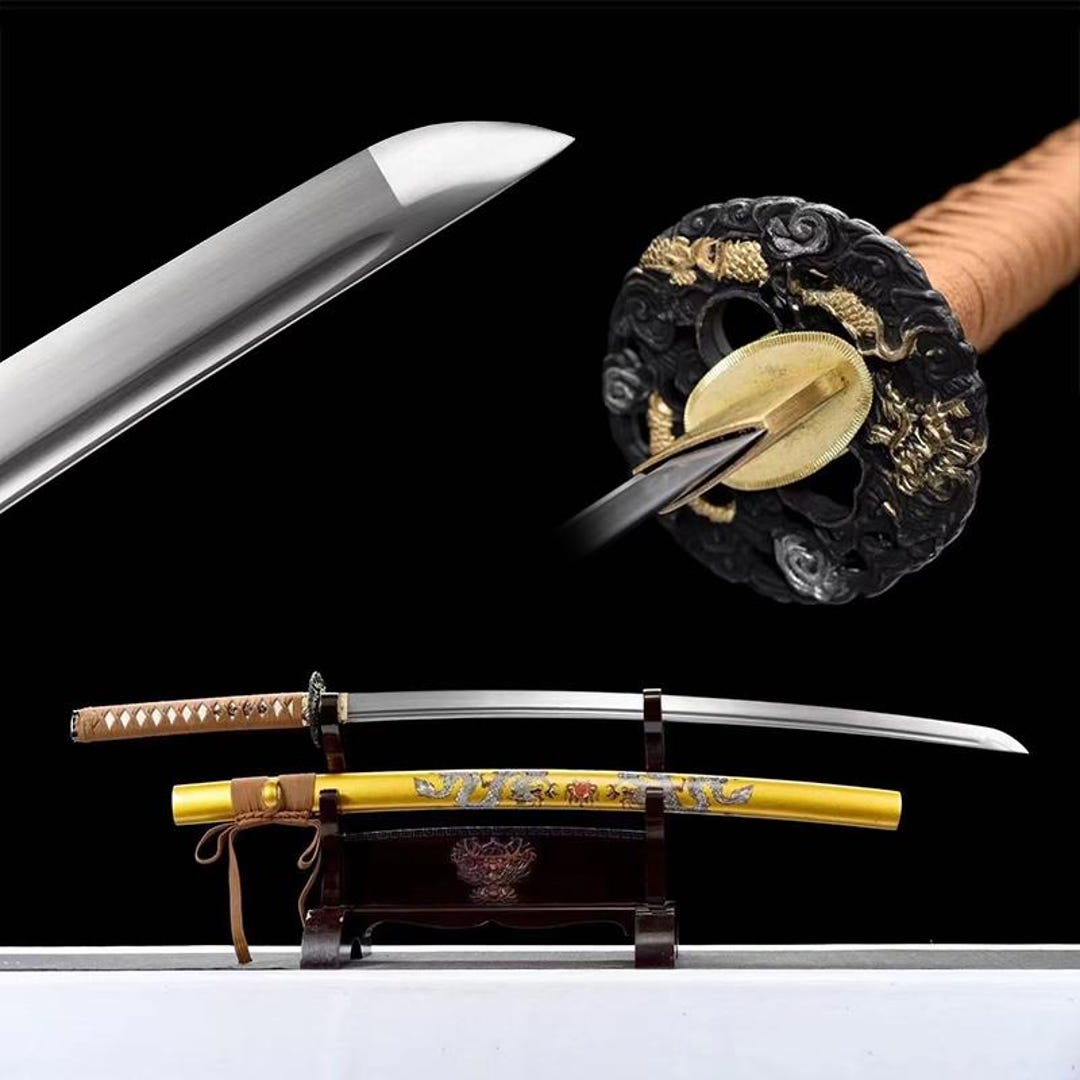 Handmade Full Tang Katana Sword - Authentic L6 Steel Blade With Real ...