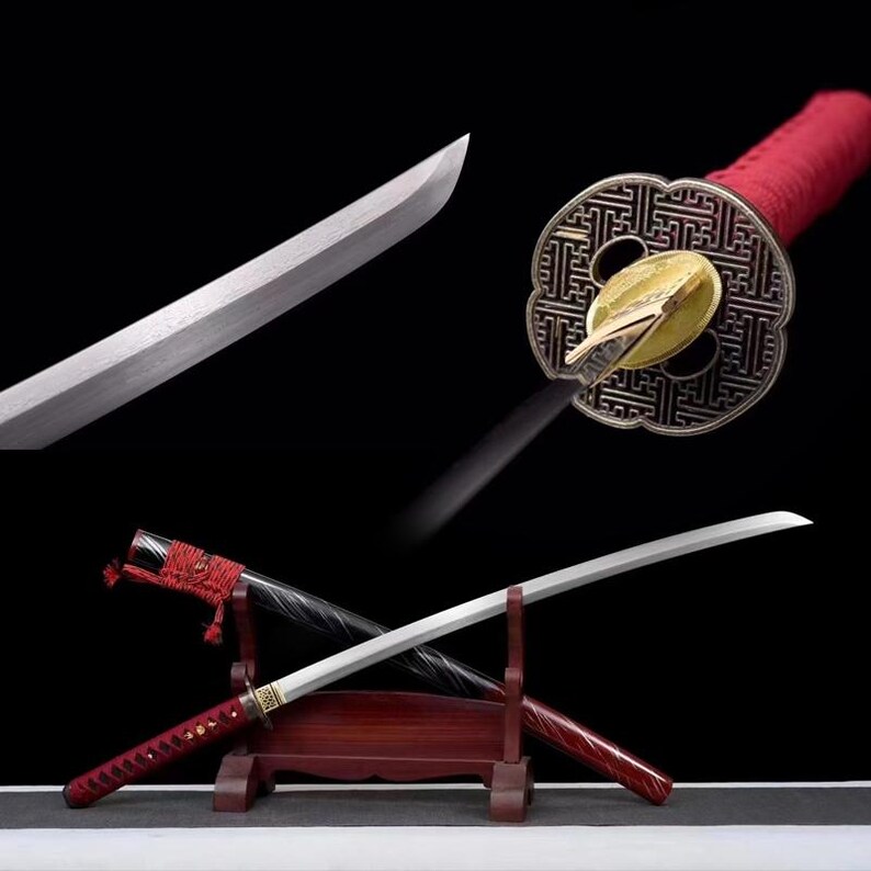 Handmade Katana Sword 41 Inches Fully Hand Forged Damascus Folded Steel ...