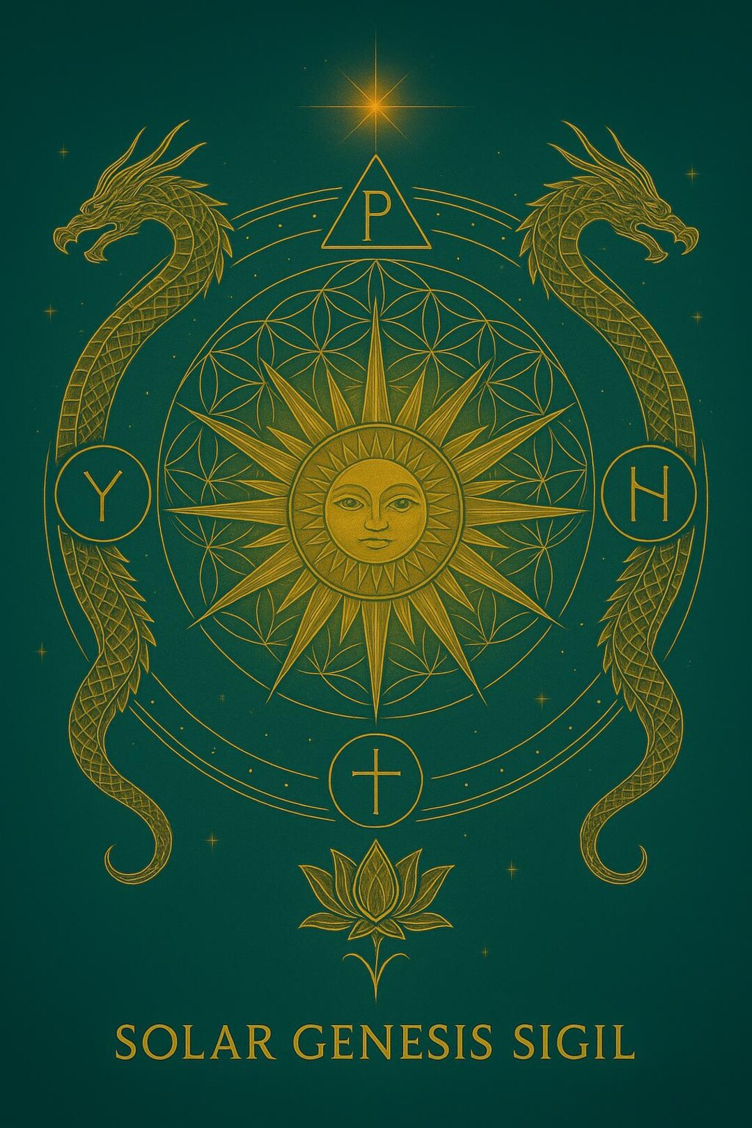 Solar Genesis Sigil-flame of Origin Light - Etsy