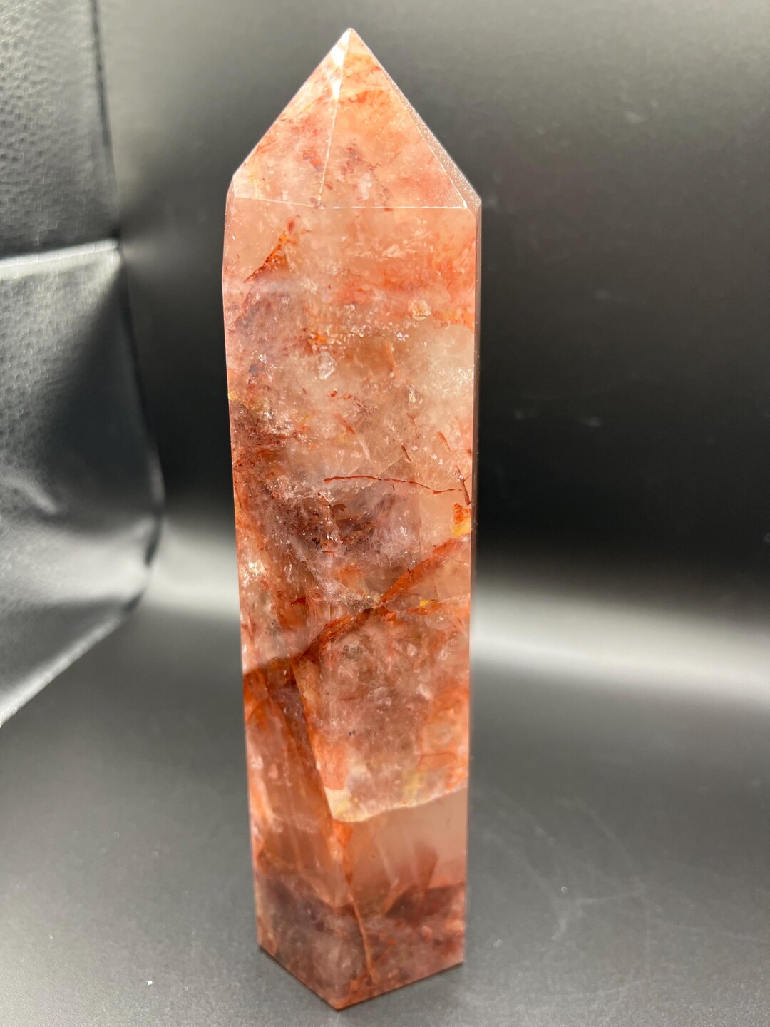 Tachyon Charged Fire Quartz Obelisk Tower-ascension Energy Healing Tool ...