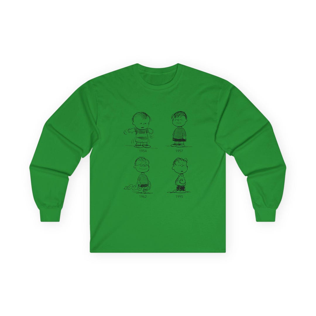 Peanuts - Linus Through the Years - Adult Unisex Long Sleeve ...