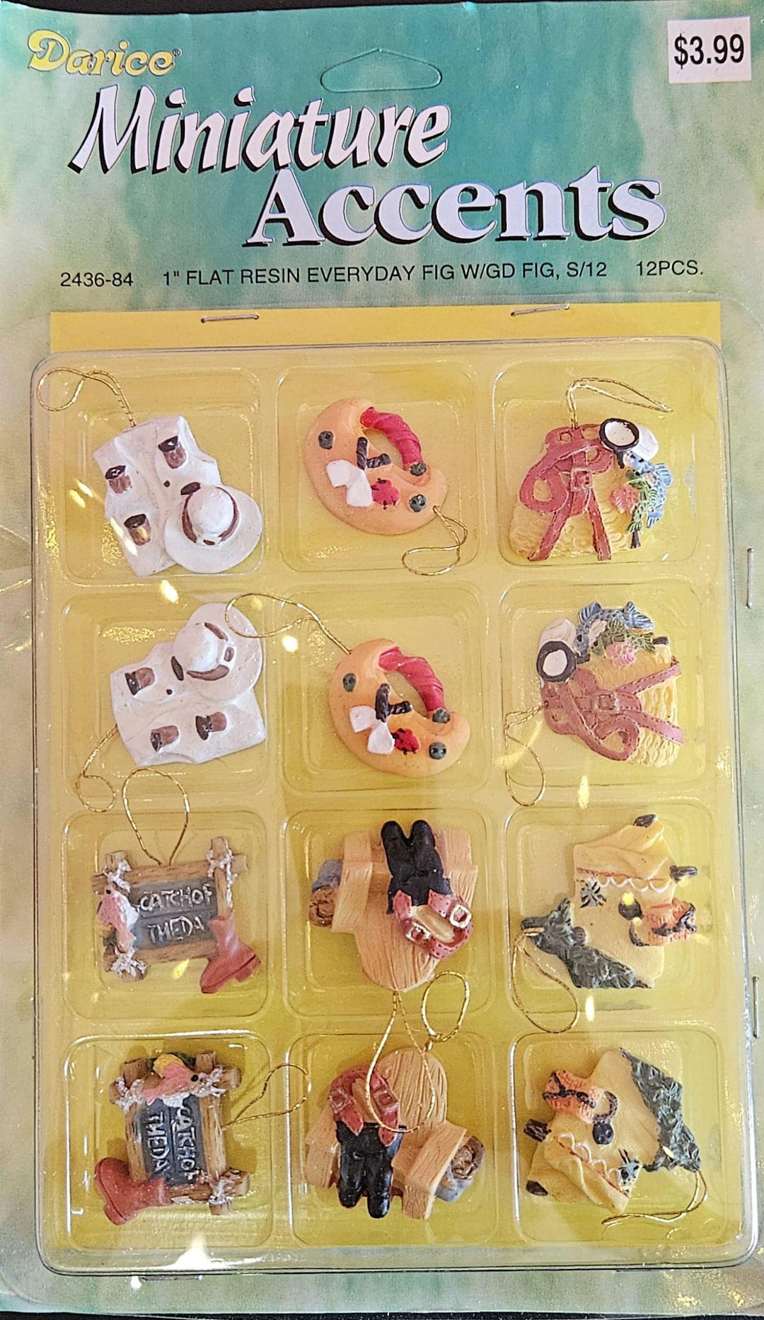Darice Miniature Accents Mini Resin Ornaments Set of 12 - Etsy