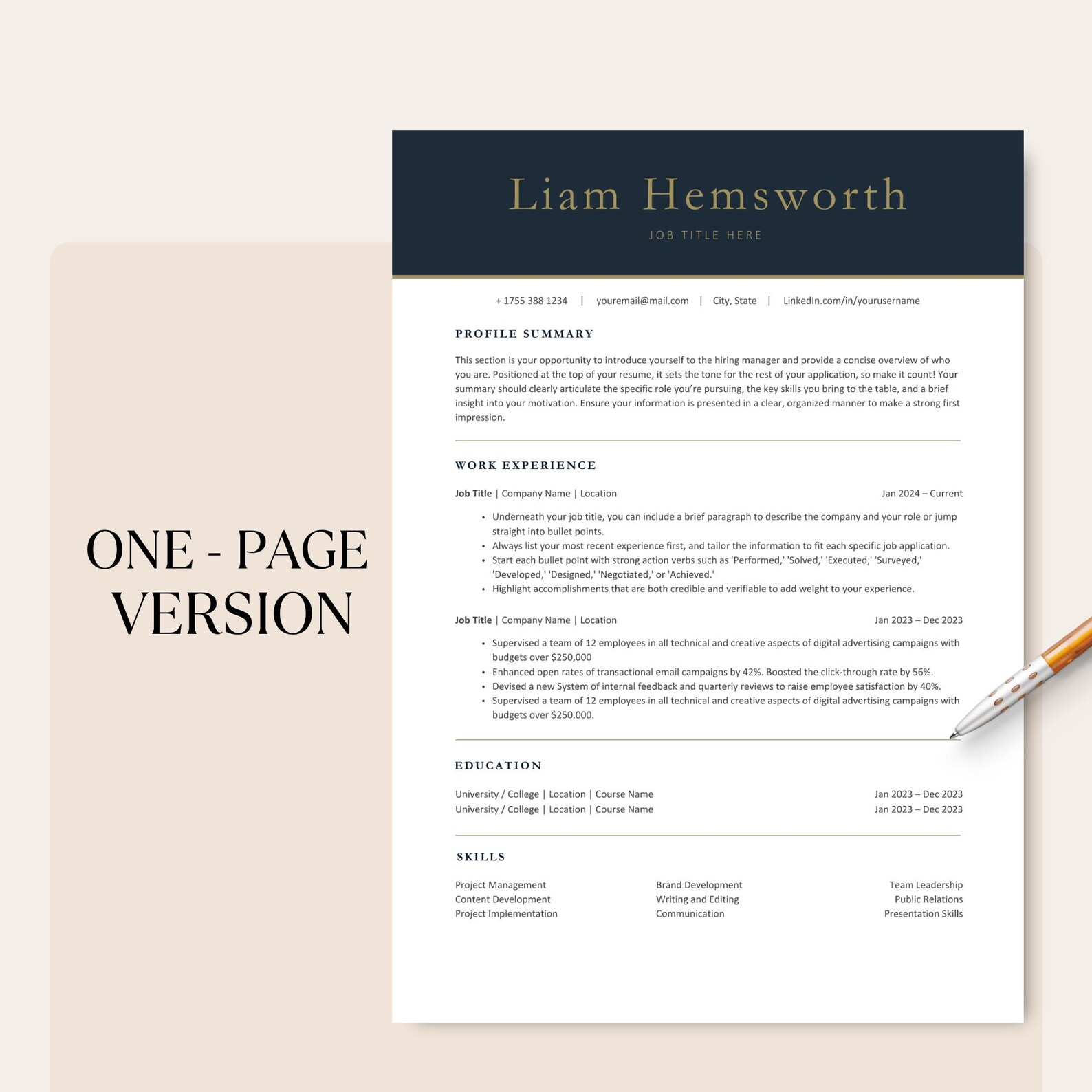 Resume for Developer, ATS Friendly Tech Resume Template Tech, IT ...