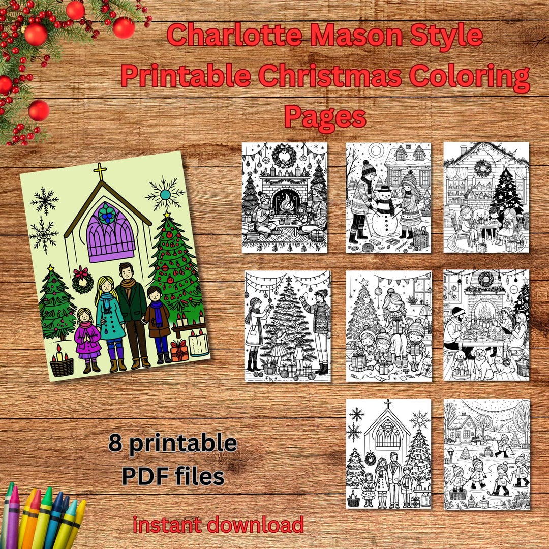 Christmas Coloring Pages, Adult Coloring, Christmas Activity, Printable ...